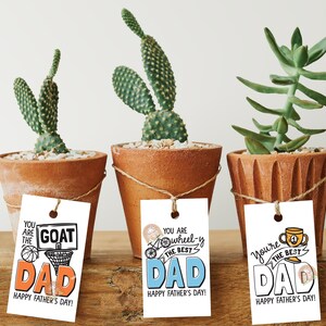 Fathers Day Tags Set, Funny Fathers Day Gift Tags Printable, Happy ...