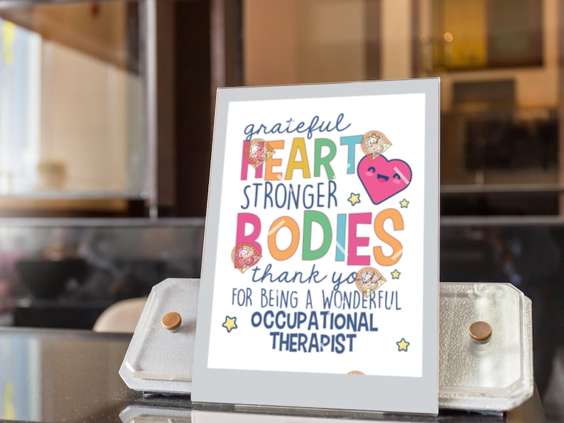 Occupational Therapist Gift, Printable OT Sign, Occupational Therapy ...