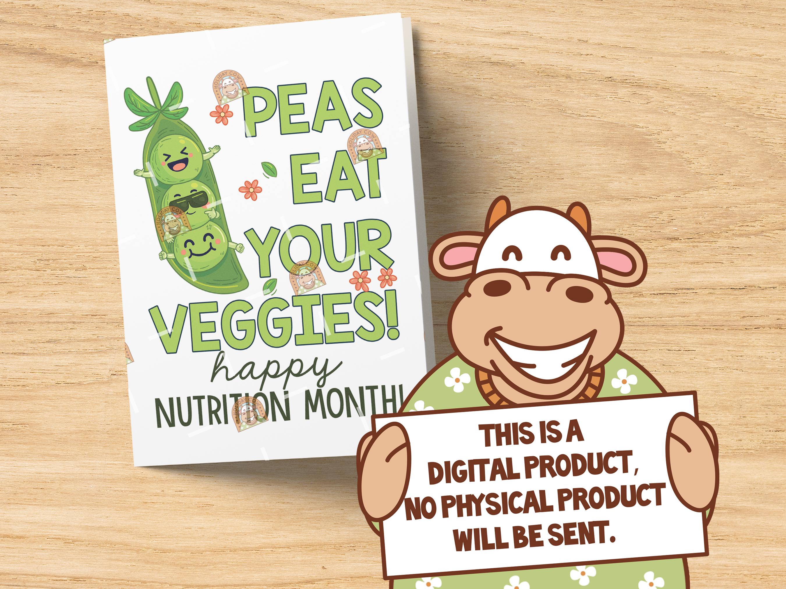 Nutrition Month Gift Printable, School Nutrition Month Décor, Nutrition ...