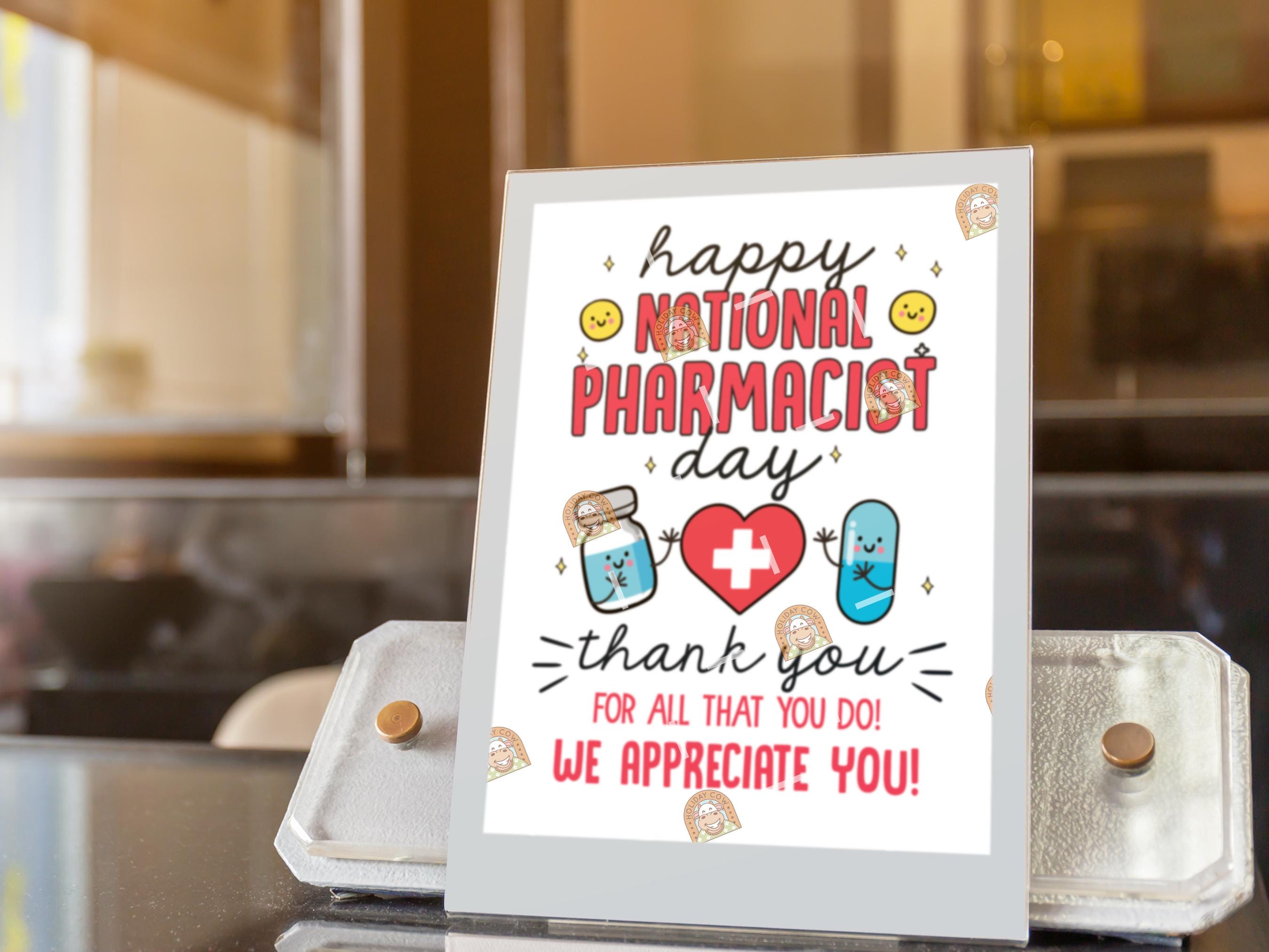 Pharmacist Day Printable Signs, Pharmacist Day Gifts for Pharmacist ...