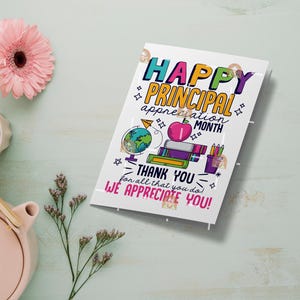 Principal Appreciation Month Card Printable, National Principals' Month ...