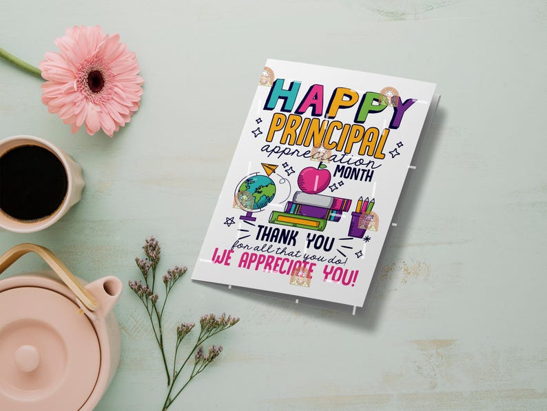Principal Appreciation Month Card Printable, National Principals' Month ...