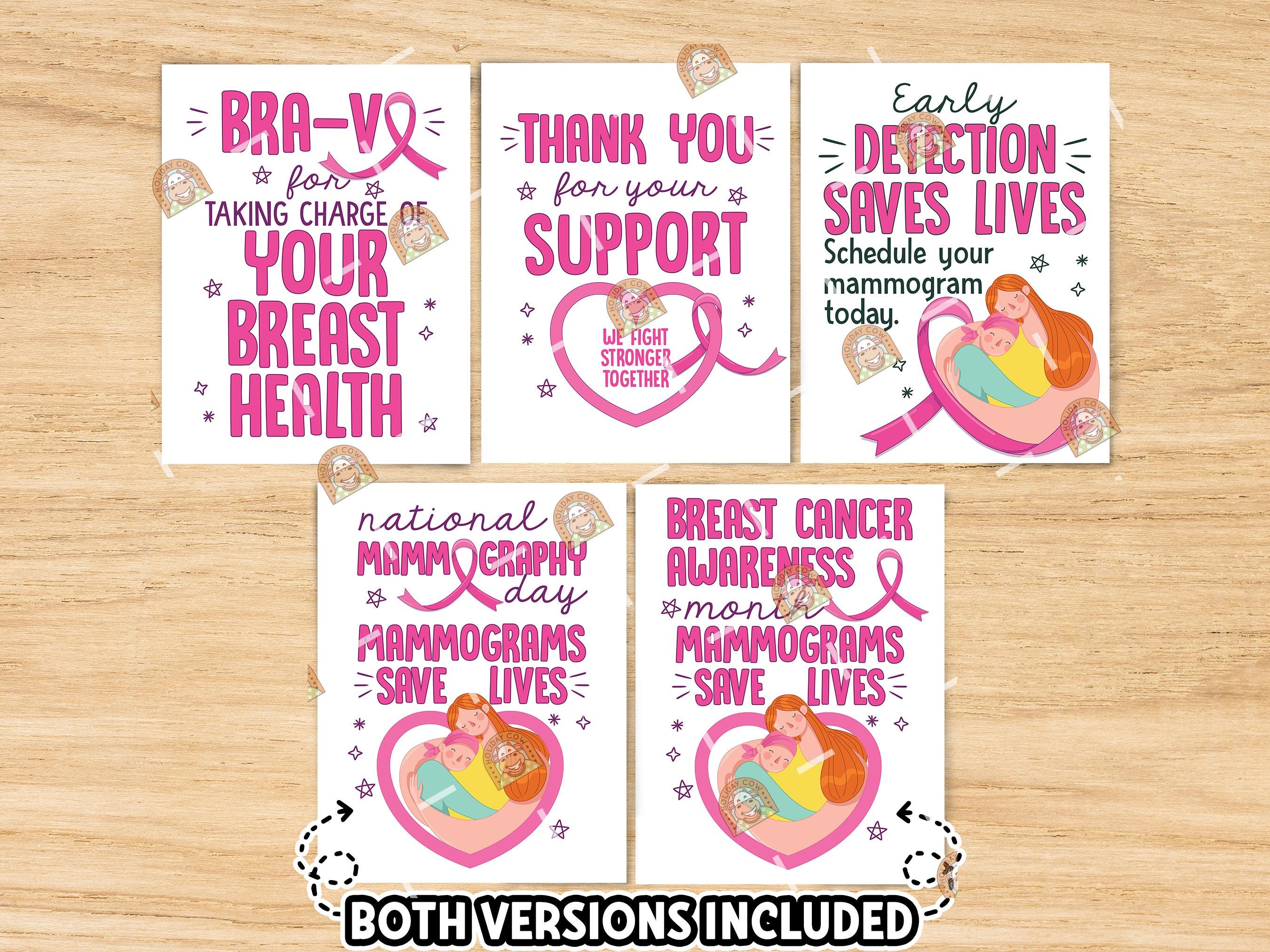 Breast Cancer Awareness Month Sign Printable, Breast Cancer Support ...