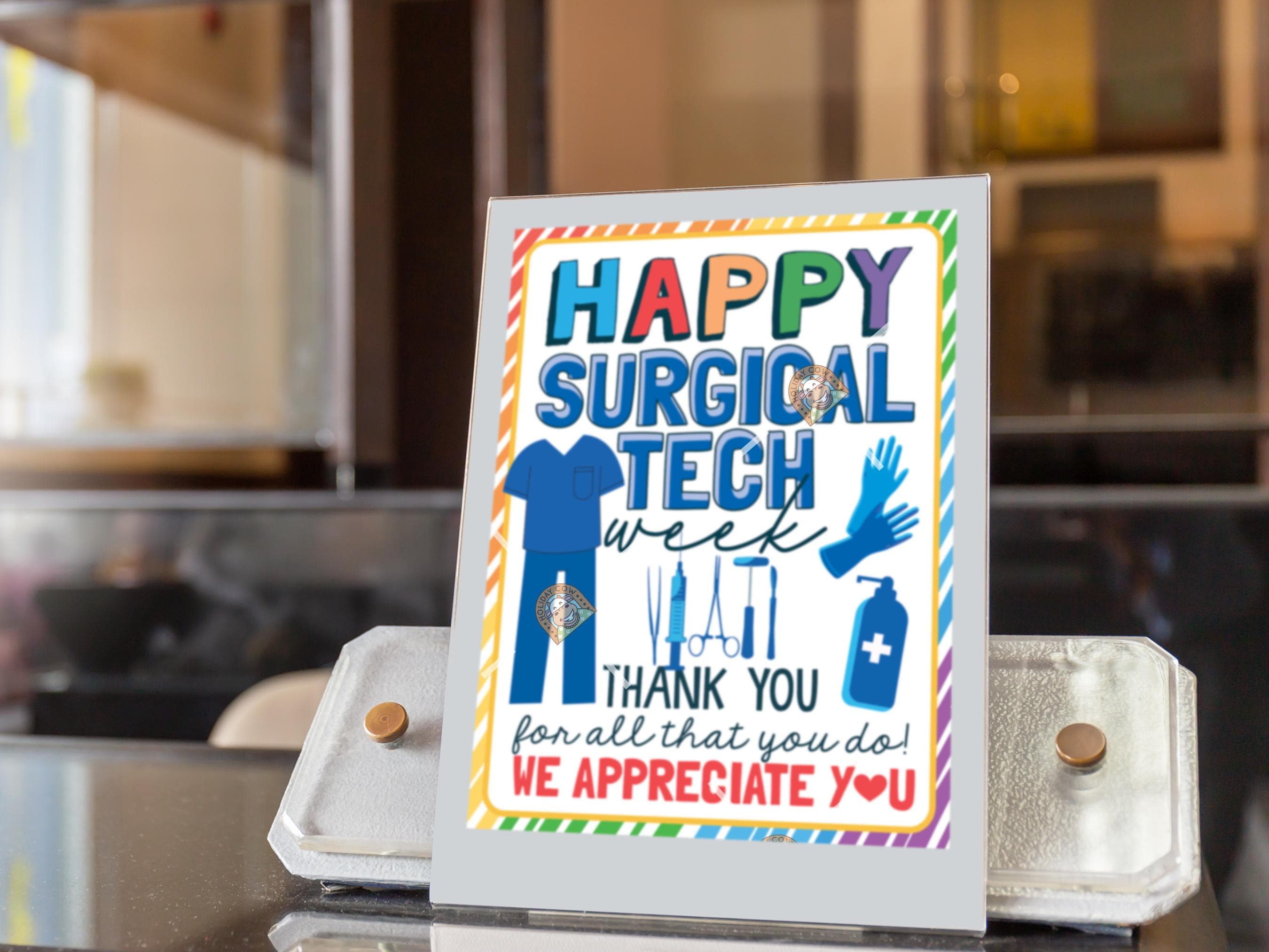 Surgical Tech Week Gift Printable, Surgical Tech Appreciation Card ...