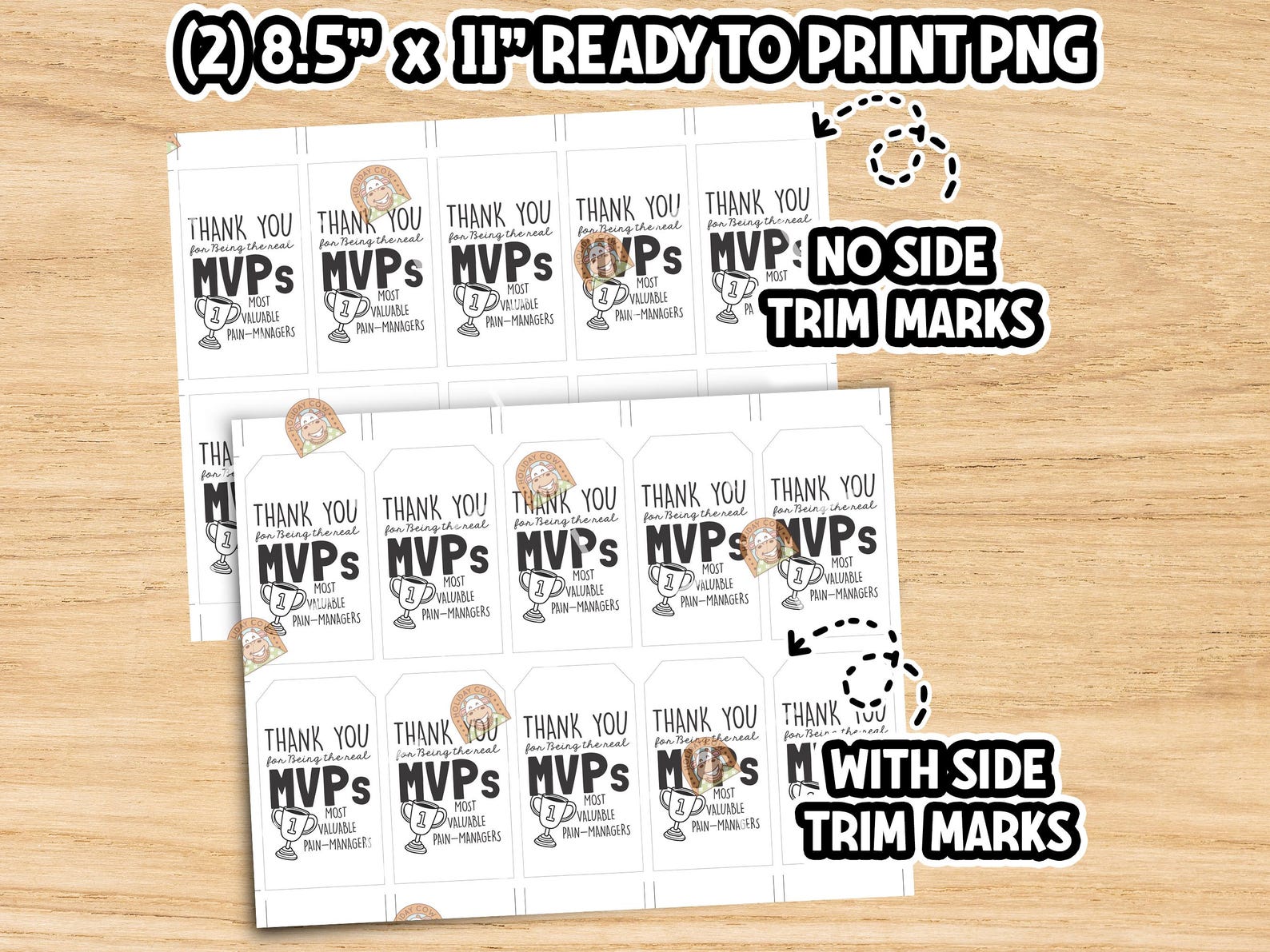 National Rehabilitation Week Gift Tags Printable, Thank You ...