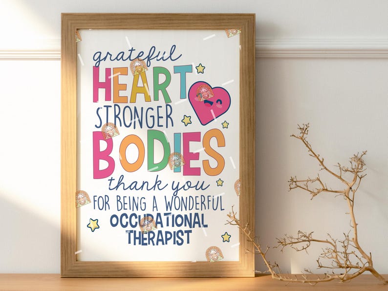 Occupational Therapist Gift, Printable OT Sign, Occupational Therapy ...