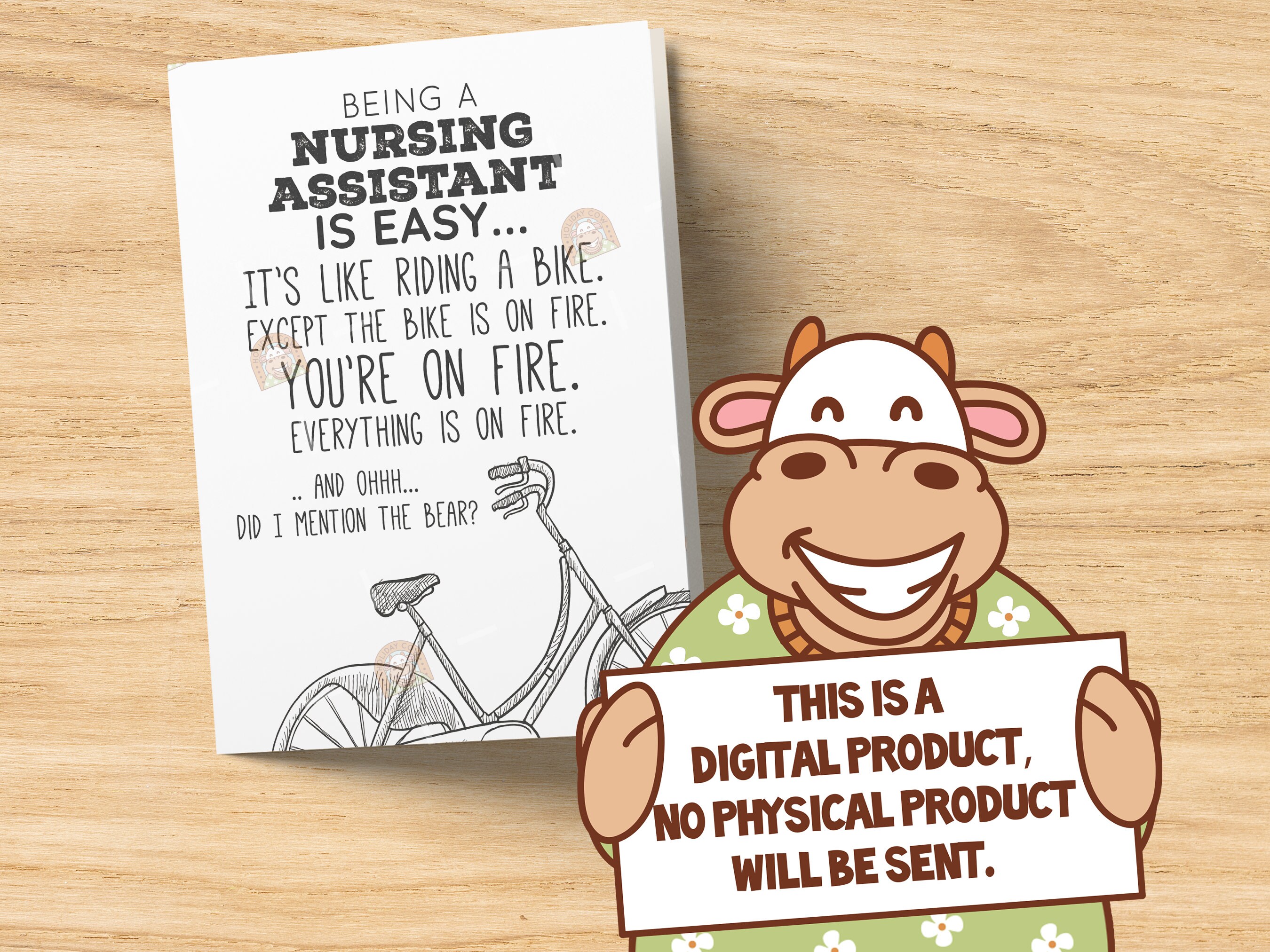 CNA Week Card Printable, Cna Thank You Card, Nursing Assistant Week ...