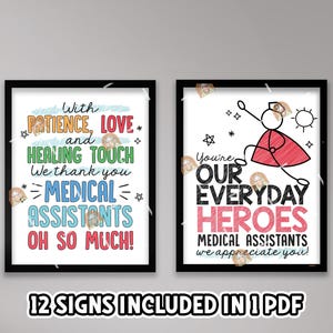 Medical Assistant Week Signs Printable, Medical Assistant Gift, Happy ...