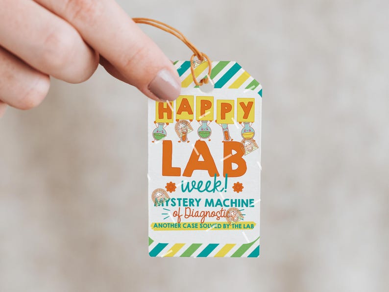 Printable Lab Week Gift Tag, Medical Lab Week Tag, Medical Laboratory ...