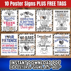 Correctional Officers Week Signs Printable, Correctional Officer Week ...
