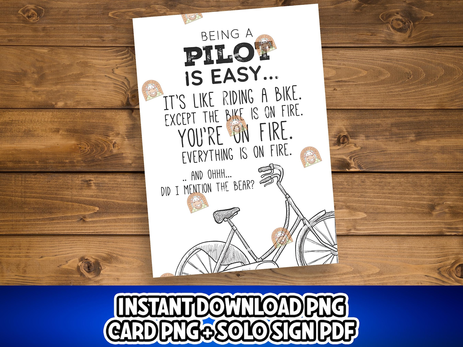 Pilot Card Printable, National Aviation Week Gift, Aviation ...