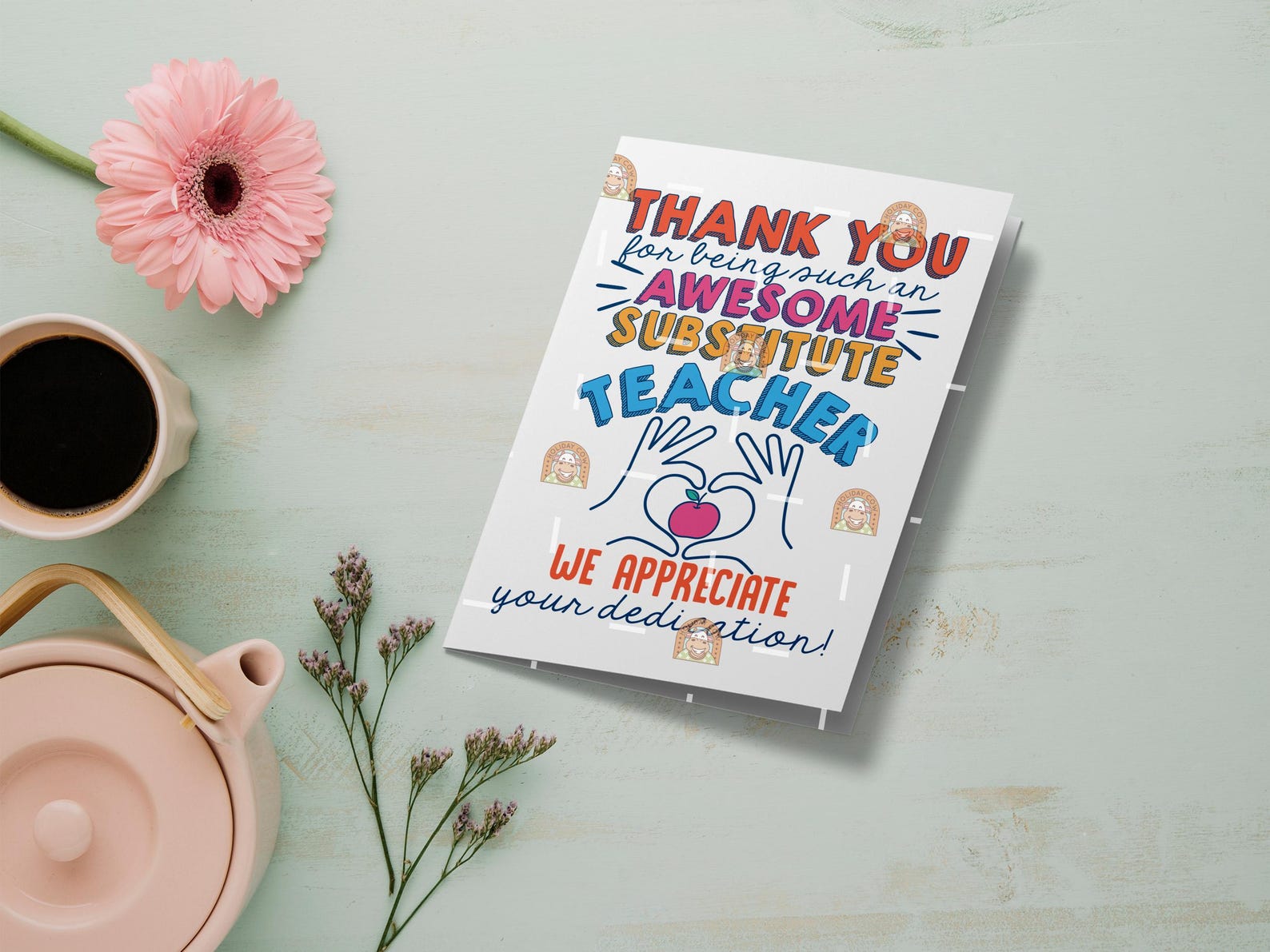 Substitute Teacher Gift, Substitute Teacher Card Printable, Substitute ...