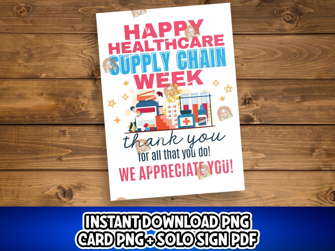 Healthcare Supply Chain Week Card Printable, SC Week Gift, SCM ...