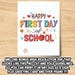 First Day of School Card, Back to School Card Printable, Preschool 1st ...