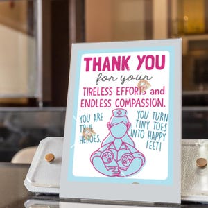 Neonatal Nurses Week Card Printable, Neonatal Nurses Appreciation Gift ...