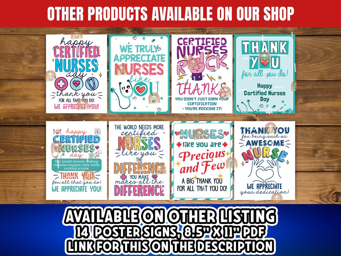 Printable Certified Nurses Day Card, Certified Nurse Gift, Certified ...