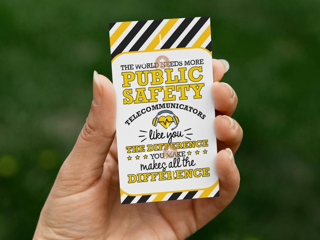 Printable Public Safety Telecommunicators Gift Tag, Telecommunicators ...