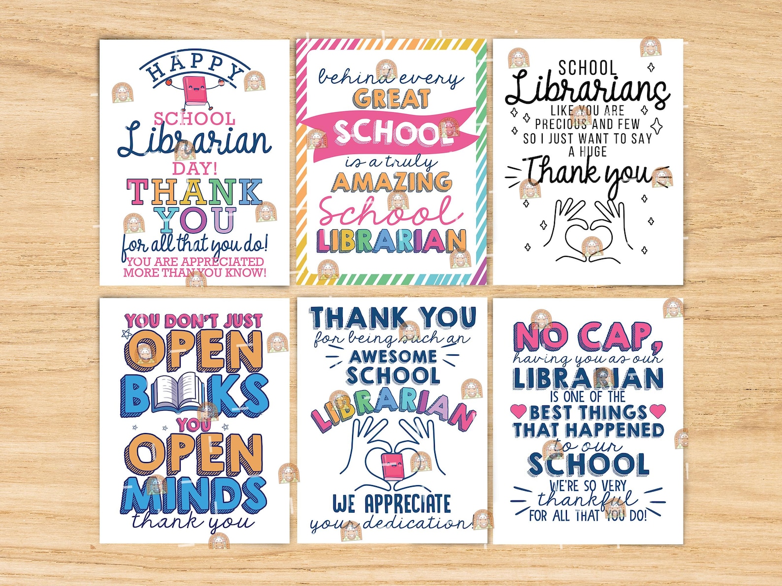 School Librarian Day Posters Printable, Librarian Thank You, Librarian ...