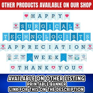 Surgical Tech Week Gift Card Holder, Printable Surg Tech Week Card ...