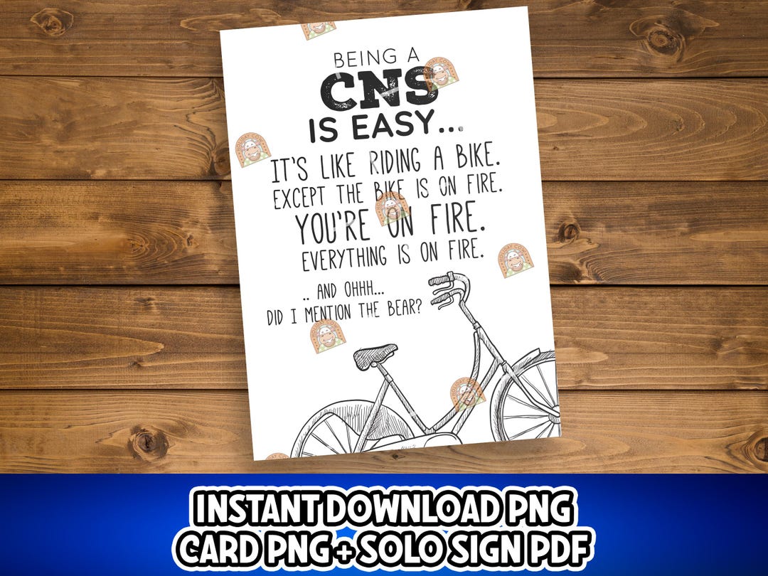 CNS Week Card Printable, CNS Thank You Card, Clinical Nurse Specialist ...