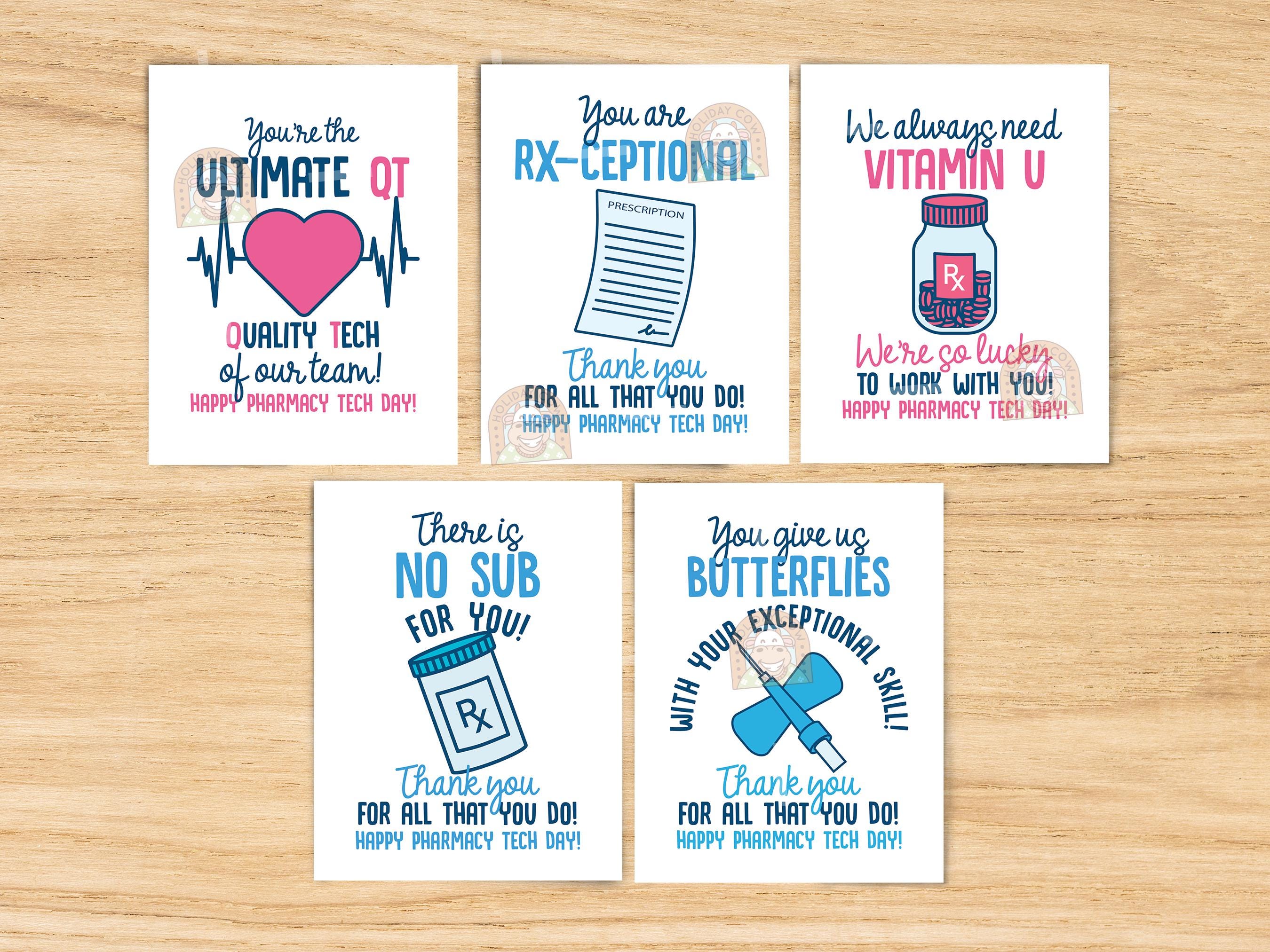 Pharmacy Tech Day Signs Printable, Pharmacy Technician Day Gift, Thank ...