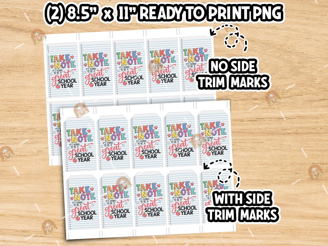 Back to School Tag Printable, Take Note Its Going to Be Great School ...