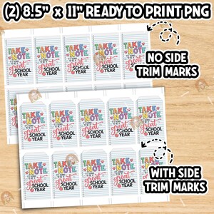 Back to School Tag Printable, Take Note Its Going to Be Great School ...