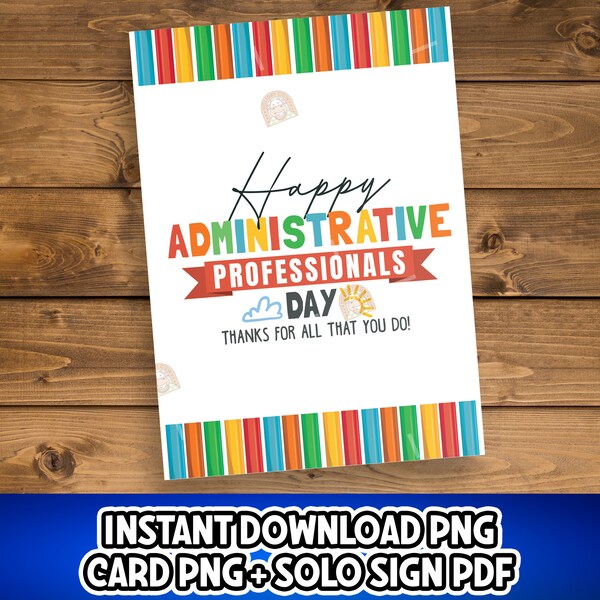 Administrative Professional Day Card - Etsy