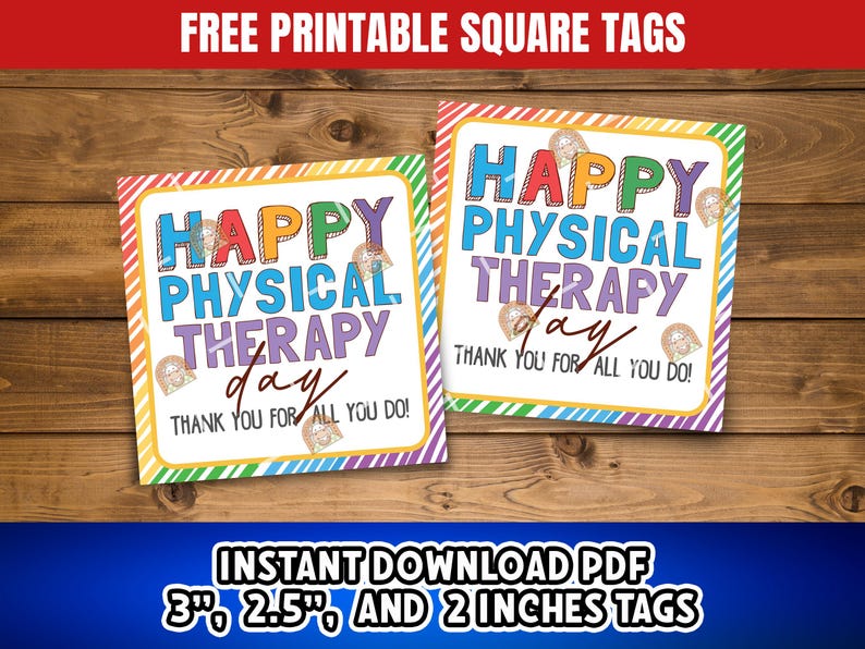 Physical Therapy Day Signs Bundle Printable, Physical Therapists Gifts ...