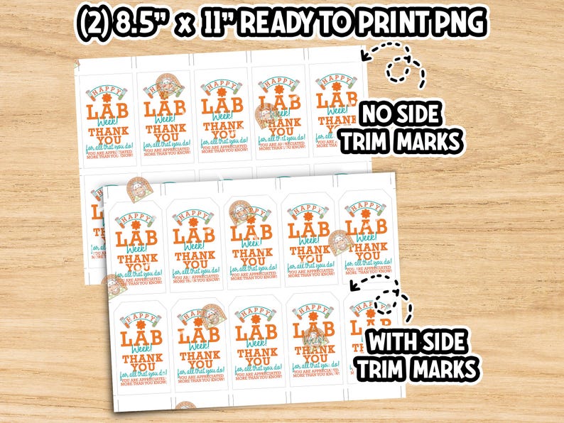 Printable Lab Week Gift Tag, Medical Lab Week Tag, Medical Laboratory ...