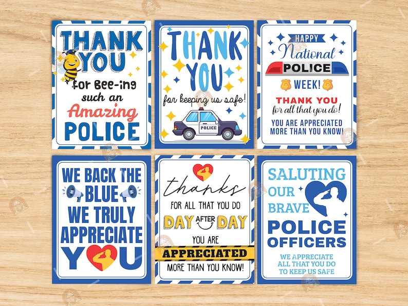 Police Week Sign Printable Bundle, National Police Officers Week ...