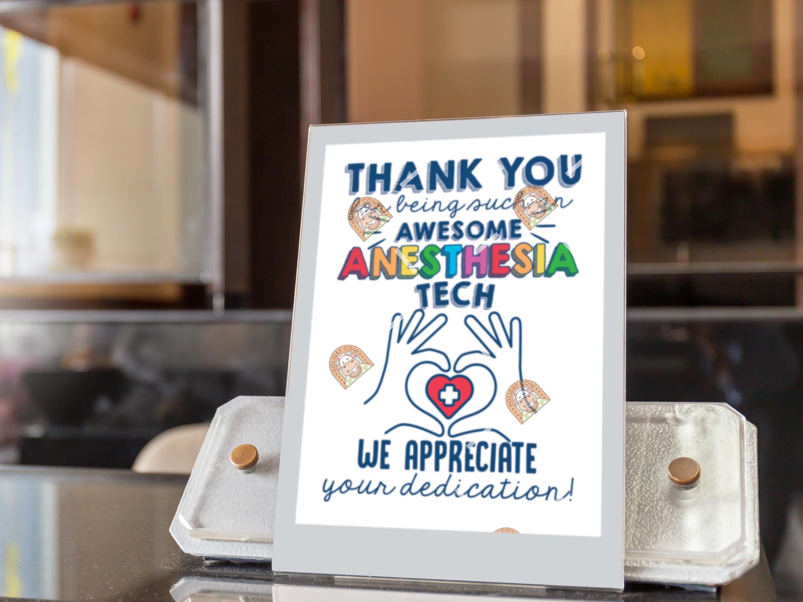 Anesthesia Tech Gift Printable, Anesthesia Tech Week Sign, Anesthesia ...