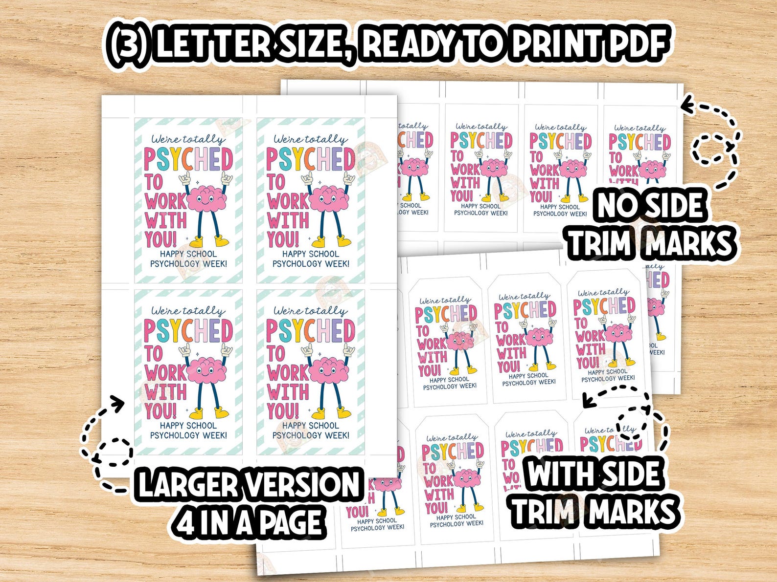 School Psych Tag, Printable School Psychologist Gift Tag, Thank You ...