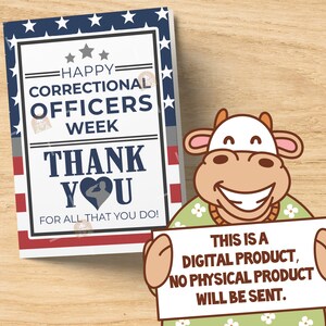 Correctional Officers Week Gift Printable, Correctional Officer Week ...