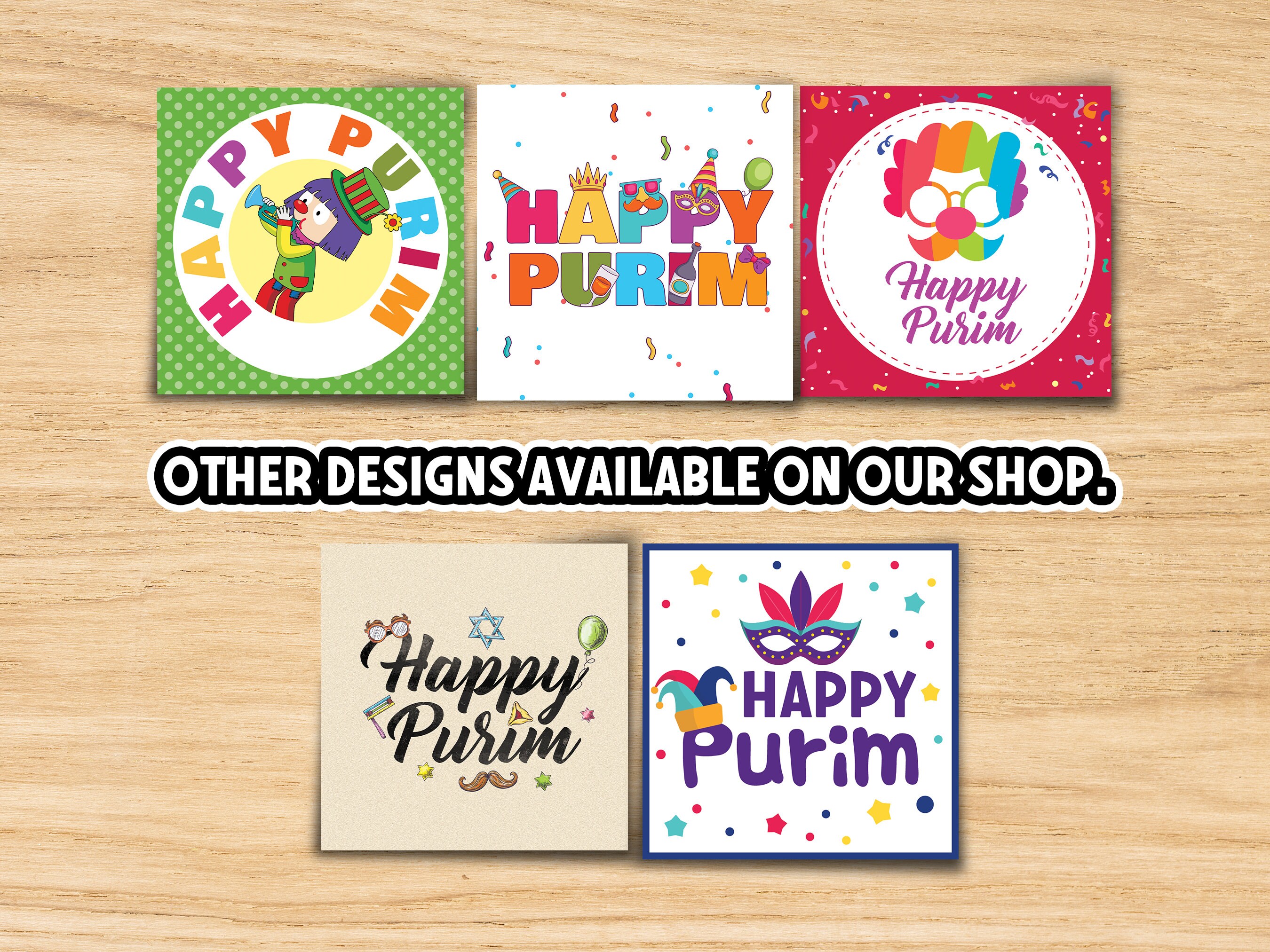 Printable Purim Tags, Mishloach Manot Sticker, Purim Gift Tags, Purim ...