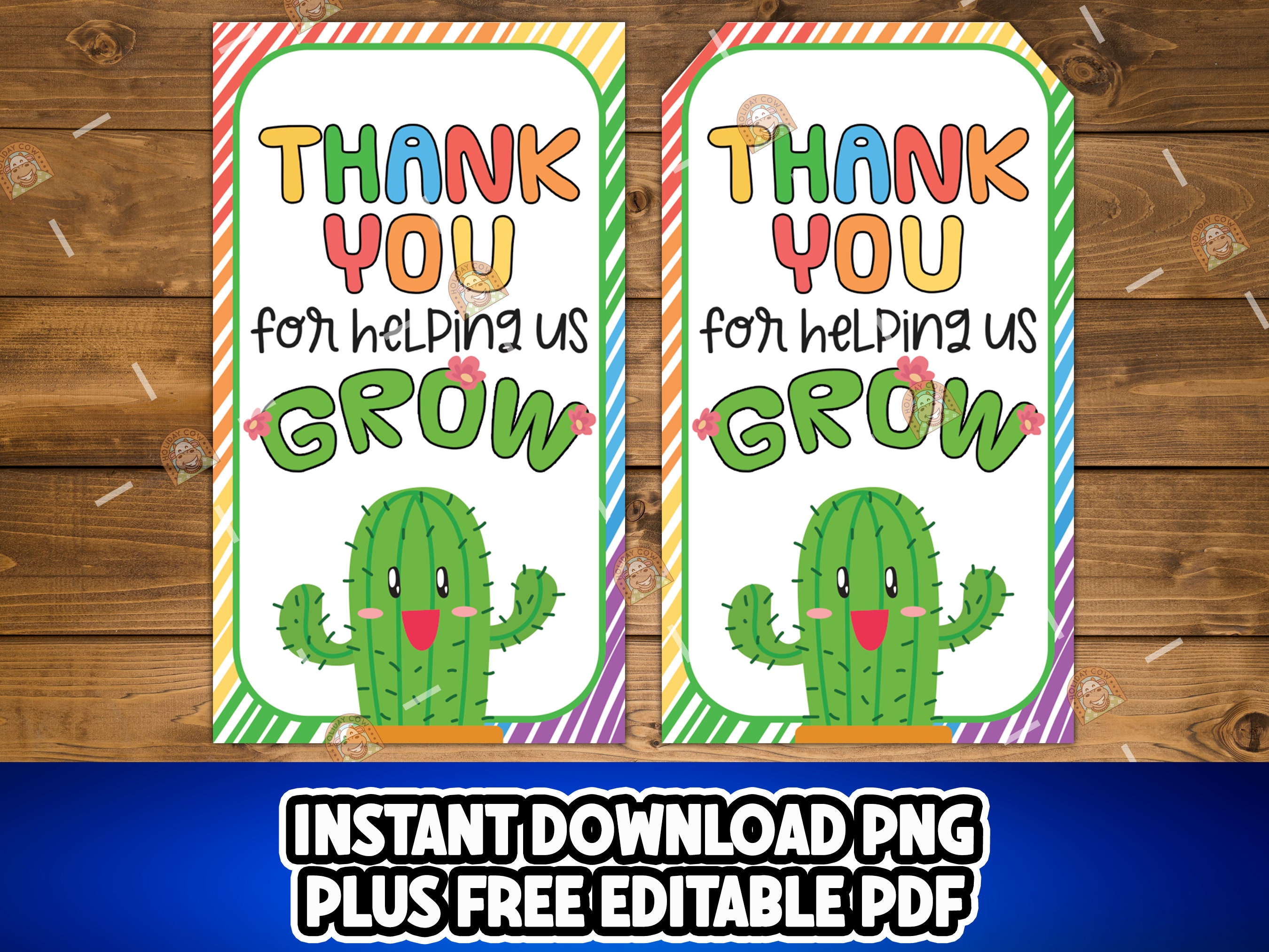 Teacher Appreciation Gift Tag Printable, Teacher Thank You for Helping ...