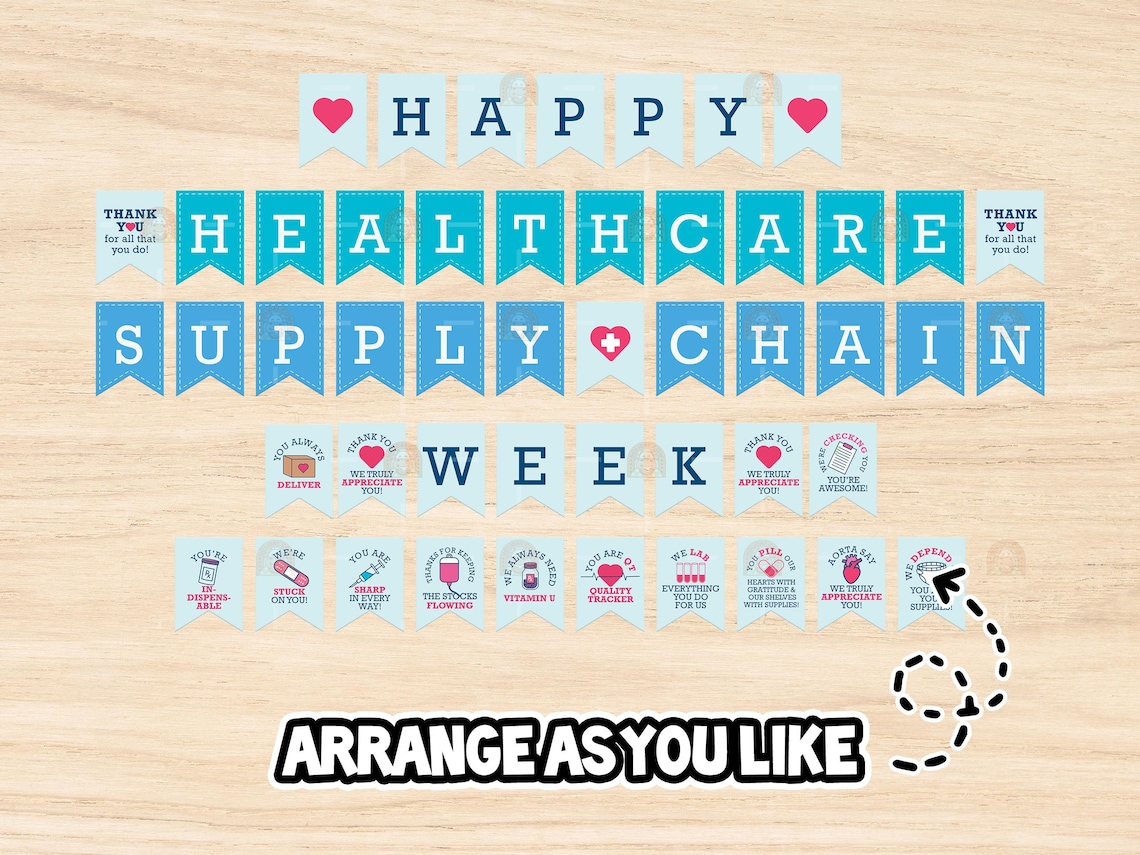 Healthcare Supply Chain Week Banner, Printable SC Week Banner, SCM ...