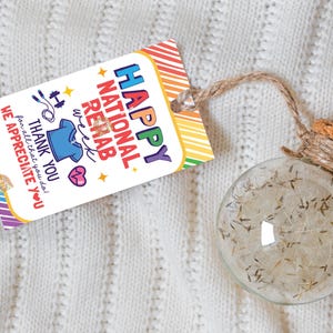 National Rehabilitation Week Gift Tags Printable, Happy Rehab Week Tags ...