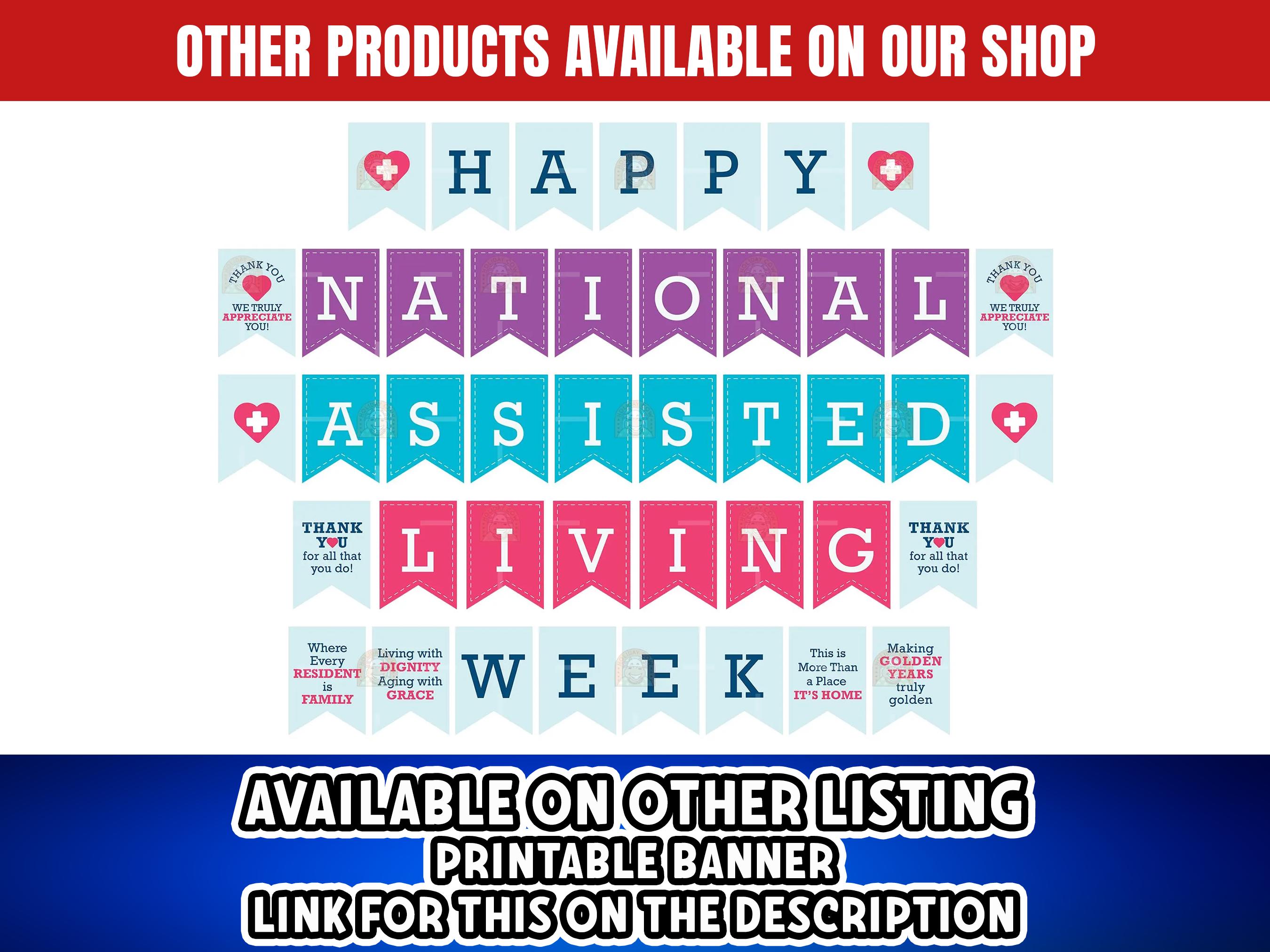 Assisted Living Week Gift Printable, National Assisted Living Week Card ...