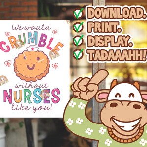 Nurses Week Signs Printable, Happy Nurses Week Decor, Nurse ...