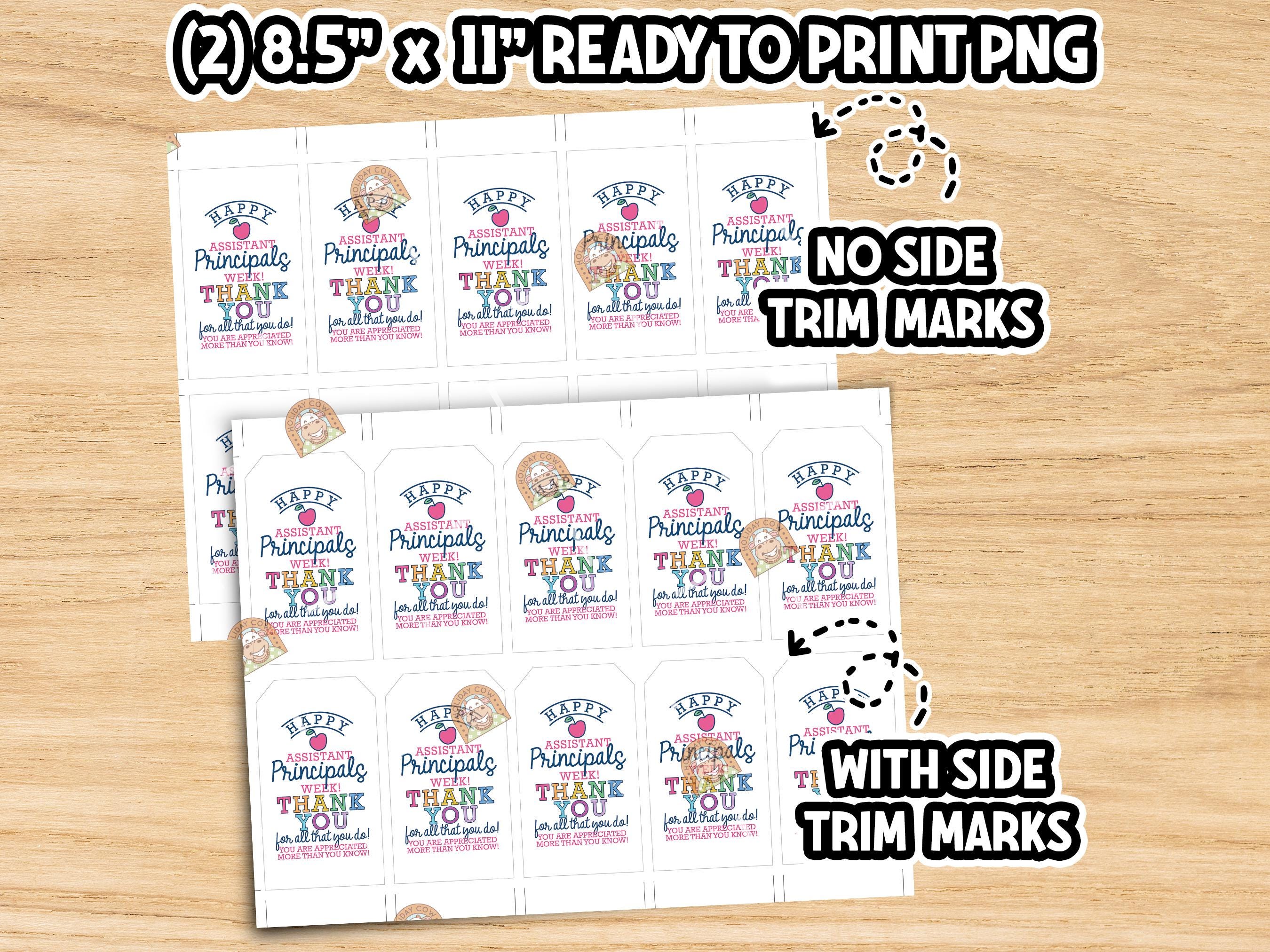 Printable Assistant Principals Week Gift Tag, Assistant Principal Week ...