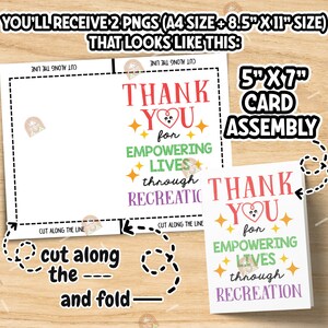 Recreational Therapists Card Printable, National Therapeutic Recreation ...