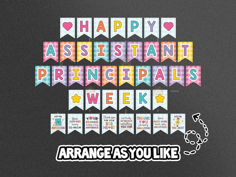 Assistant Principals Week Banner Printable, Assistant Principal ...