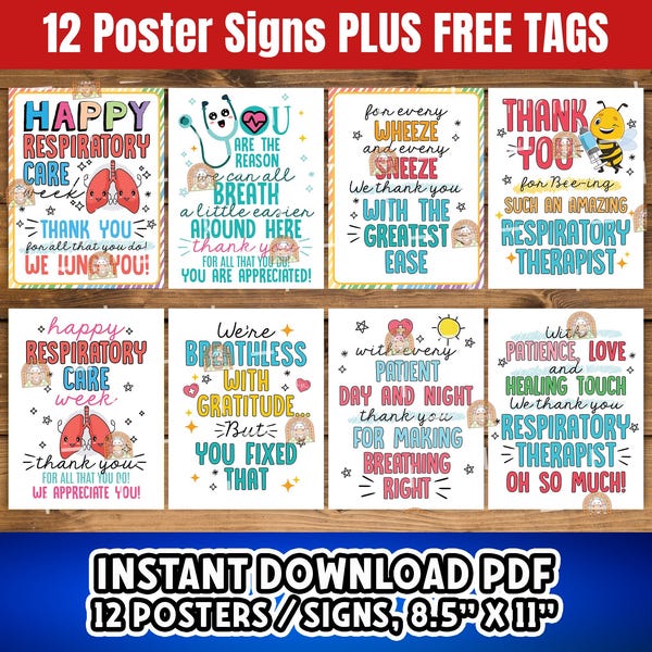 Respiratory Week Posters - Etsy