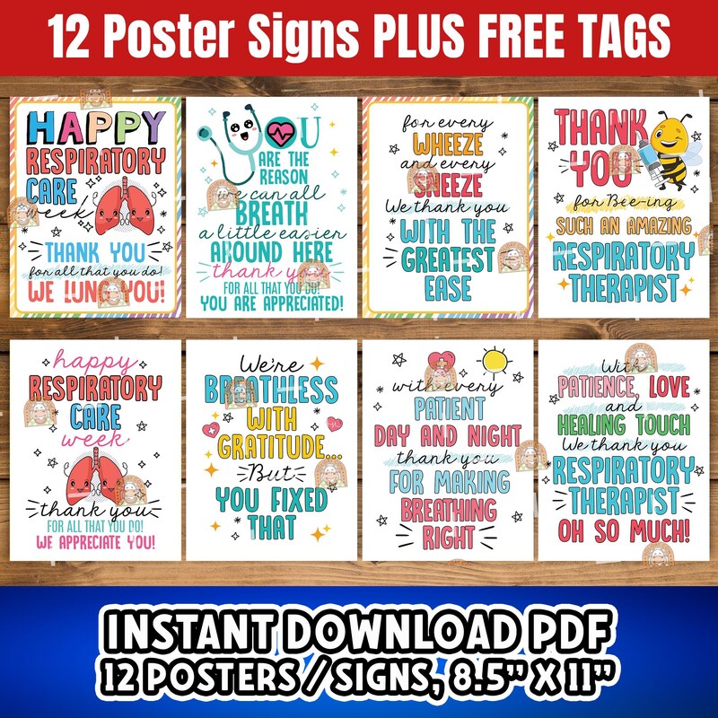 Respiratory Week Posters - Etsy