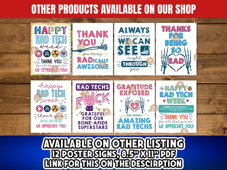 Rad Tech Gift Tag Printable, Xray Tech Gift Tag, Thank You Rad Tech Tag ...