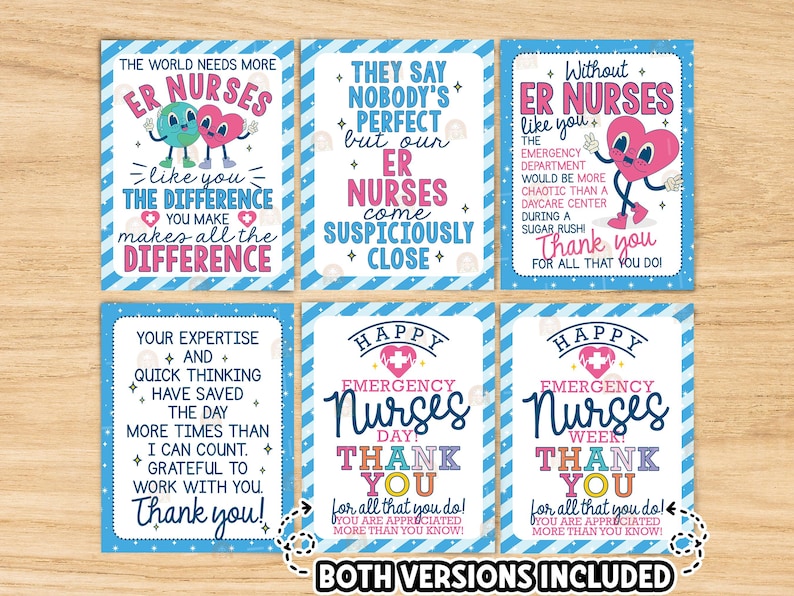 Emergency Nurses Week Signs Printable, Emergency Nurses Week Gift, ER ...
