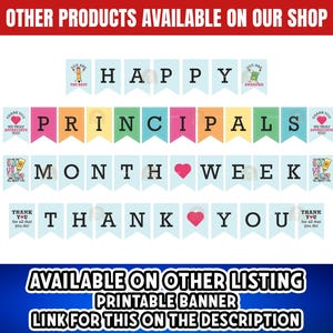 Principals Month Gift, Printable Principal Appreciation Card, School ...
