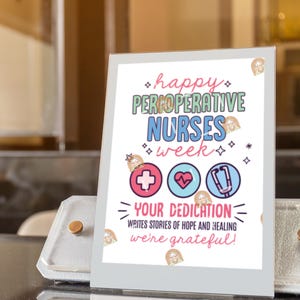 Perioperative Nurses Week Signs Printable, Operating Room Nurse Week ...