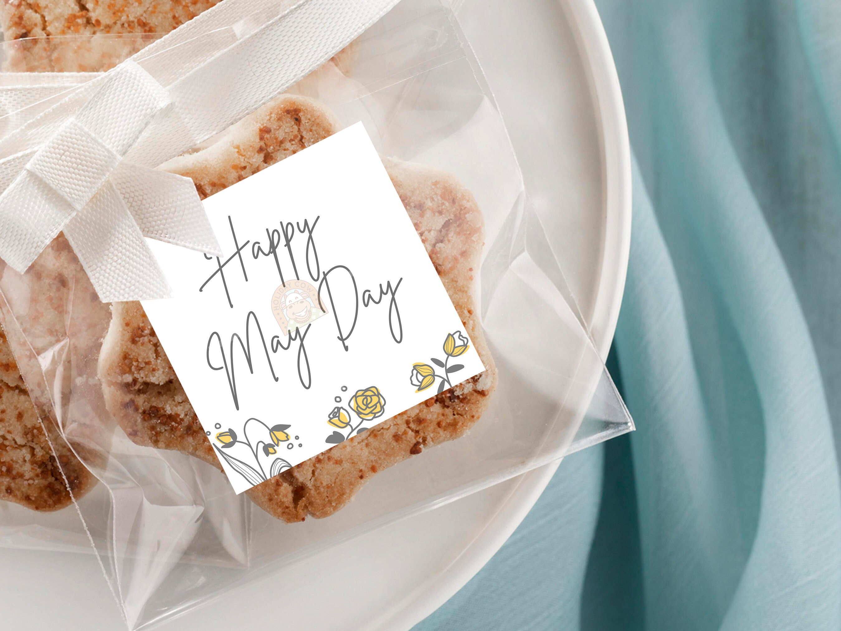 May Day Tags Printable, Happy May Day Gift Tag, Elegant May Day Basket ...